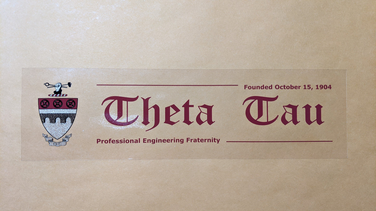 Theta Tau Window Cling – Theta Tau Online Store